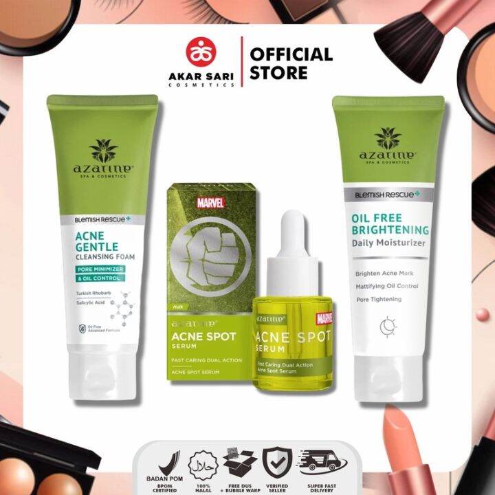 AZARINE INTENSE ACNE TREATMENT - Serum | Moisturizer | Face Wash ...