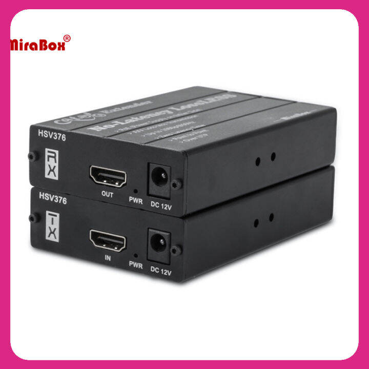Mirabox PoC Lossless 120m HDMI Extender over Cat6 UTP 1080p60Hz HDMI ...