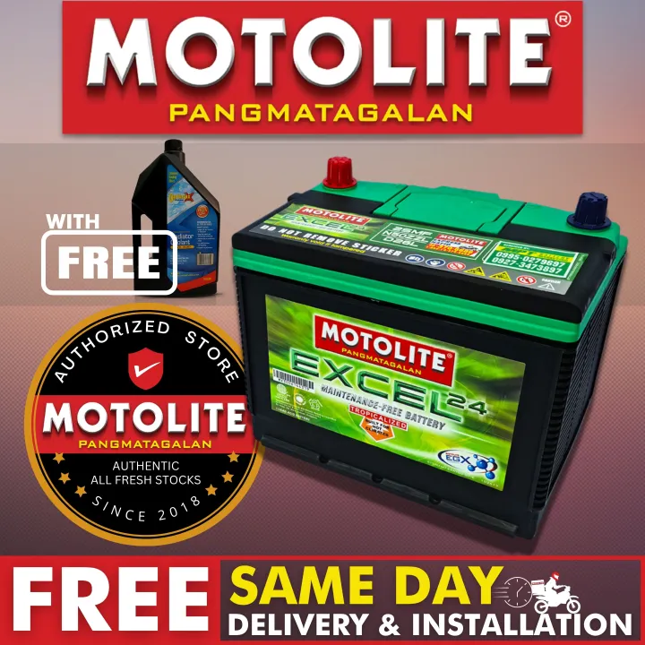 Motolite EXCEL 3SM / D31 / N70 Maintenance Free Car Battery - 24 Months ...