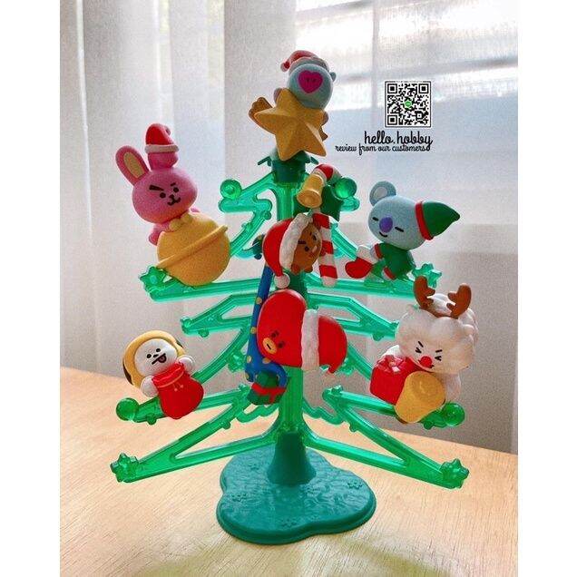 ฟิกเกอร์ต้นคริสมาส เกาะแก้ว BTS BT21 Christmas Tree Figure by Young ...