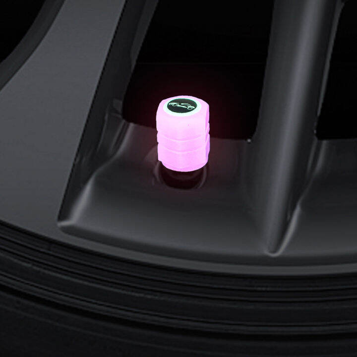 Pink split sports car logo luminous valve cap | Lazada PH