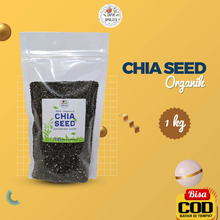 CHIA SEED 1 KG ORGANIK MEKSIKO / CIA SEED ORGANIC MEKSICO HITAM / CHIA ...