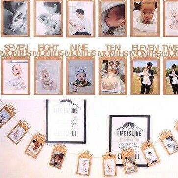 DIY Baby Monthly 12 Months Photo Frame Set Birthday Party | Lazada PH