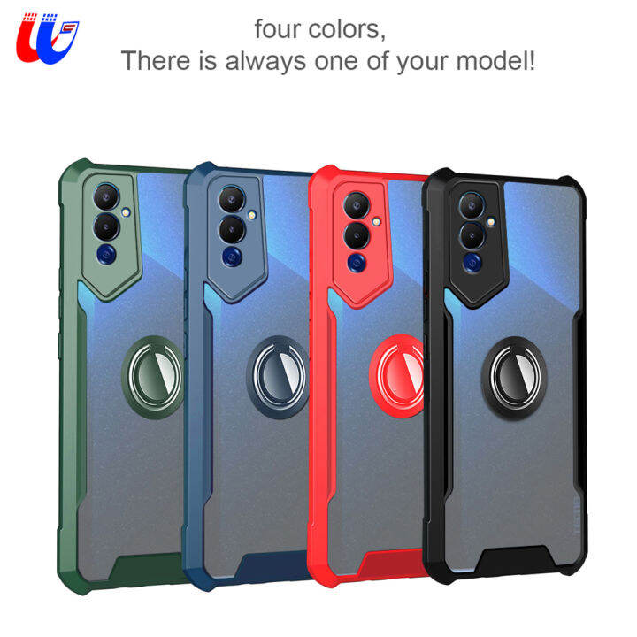Acrylic Blade Mobile Phone Shell with Bracket for Tecno Pova 4 4G ...