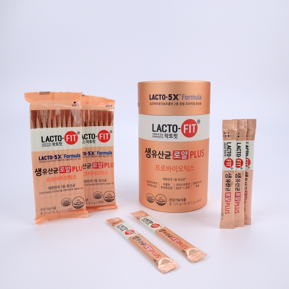 Lactofit Upgrade X 2 Probiotic แลคโตฟิต ดีท็อกโปรไบโอติก กระปุกสีทองคอล ...