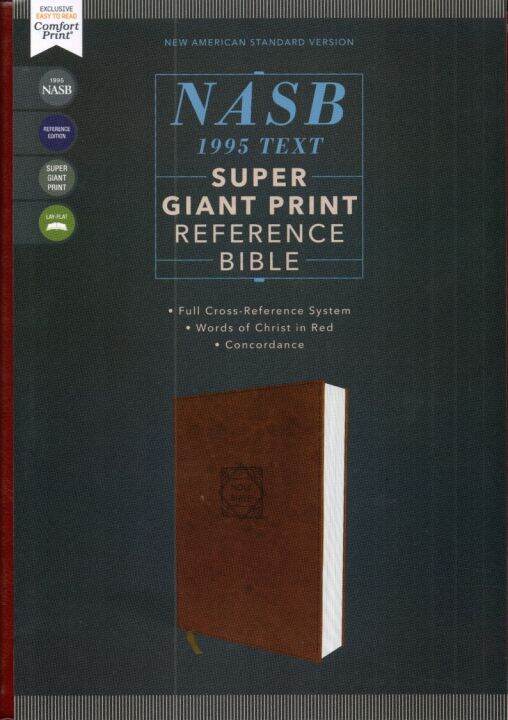 PCBS NASB Super Giant Print Reference Bible (POINT TYPE 16.5) 1995 Ed ...