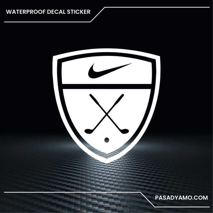 Swoosh Golf Decal Sticker for Cars Motorcycles Laptops Skateboards 4 x ...