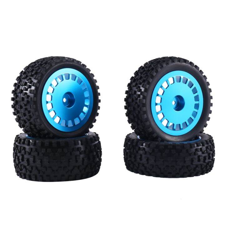 1/10 Buggy Tires W/Alum Dish Wheel Rims for Tamiya TD4/DF03/DF02/TT02B ...