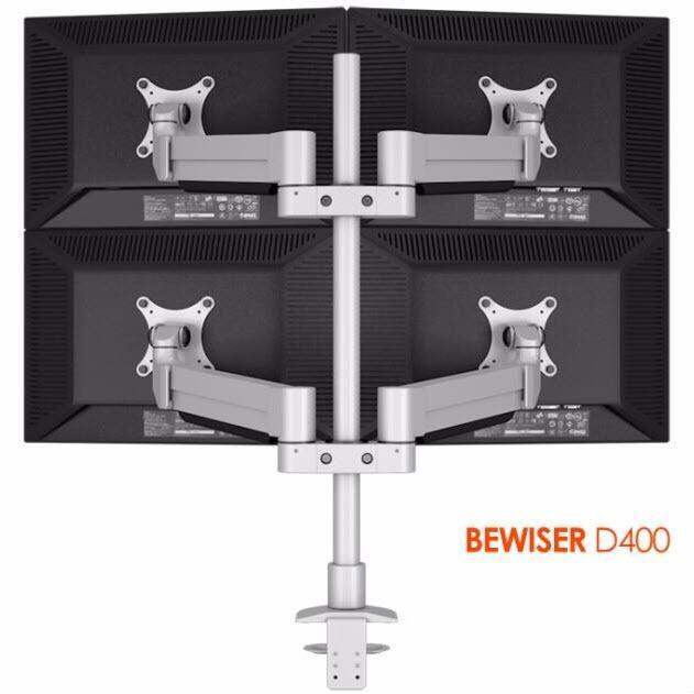 BEWISER D400 ขาตั้งคอม 4 จอมอนิเตอร์ VESA14"-32" Max10kg เสาสูง จอคู่ 2 ...