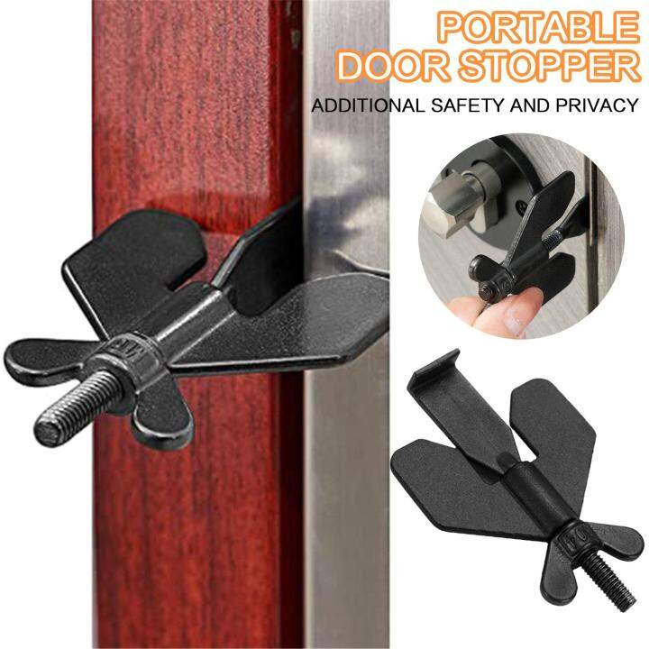 Door Blocker Hotel Anti-theft Door Block Girl Living Portable Home Door ...