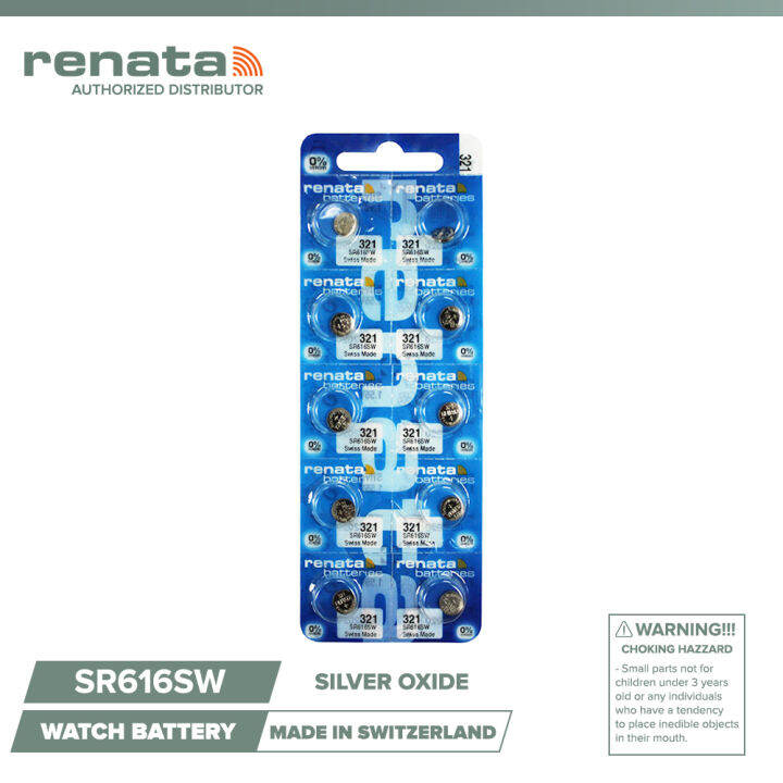 Renata 321 (SR616SW) Watch & PC Batteries Pack of 10 | Lazada PH