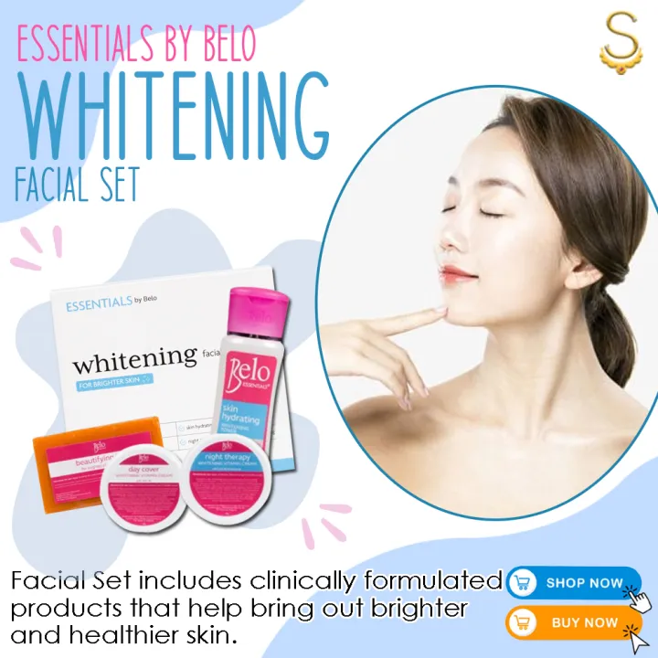Essentials By Belo Whitening Facial Set For Brighter and Healthier Skin ...