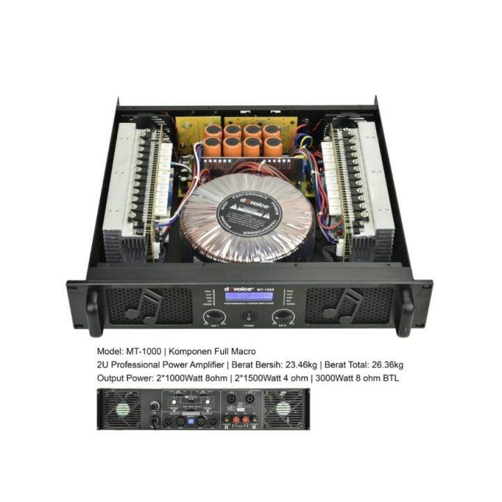 POWER AMPLIFIER DB VOICE Mt 1000 / Mt1000 CLASS H ORIGINAL DBVOICE ...