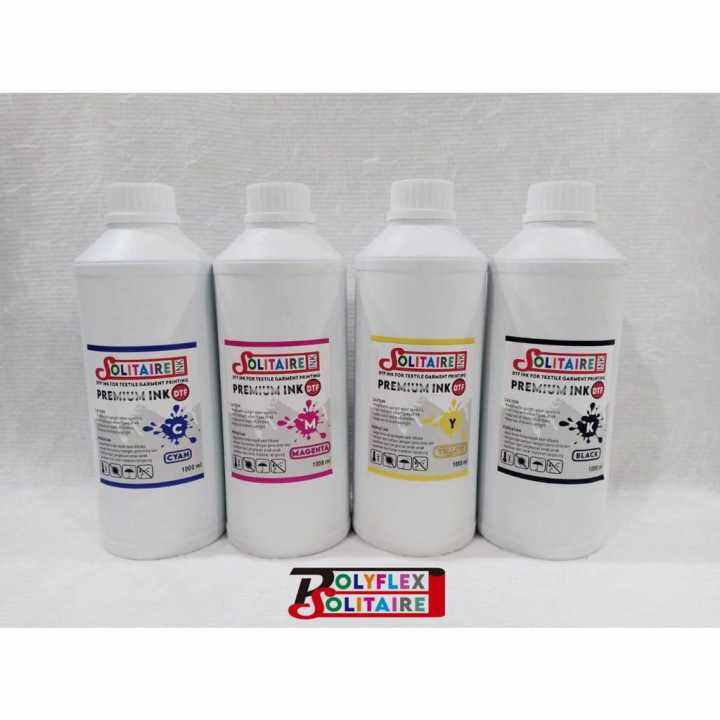 Polyflex Solitaire Tinta Ink Warna CMYK Untuk Mesin DTF Paper Transfer ...