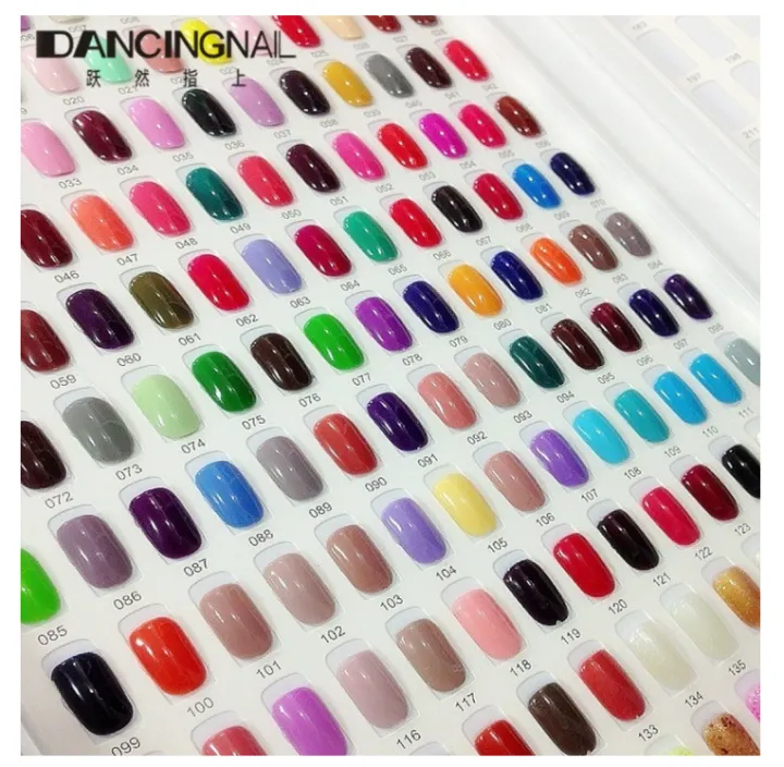Nail Tip Color Chart White Display Book For UV/LED Gel Polish Design ...