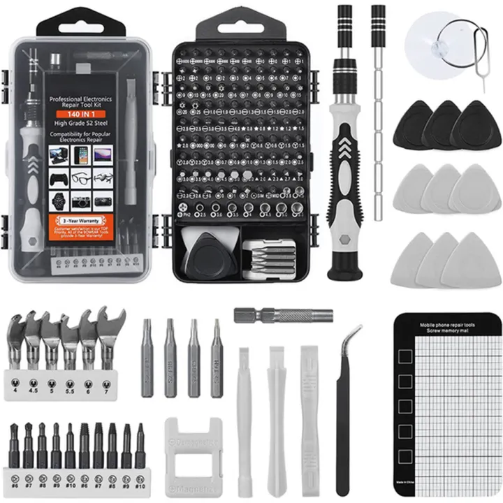 Screwdriver Set 138 In 1 Magnetic Torx Phillips Screw Bit Kit With ...