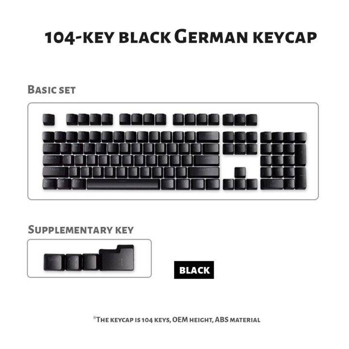 【KING TI 3D Electronics】 104 Keys OEM Backlit German/Abnt2 Layout ...