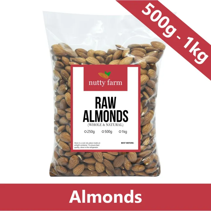Raw Almonds (500g - 1kg) by Nutty Farm | Lazada PH