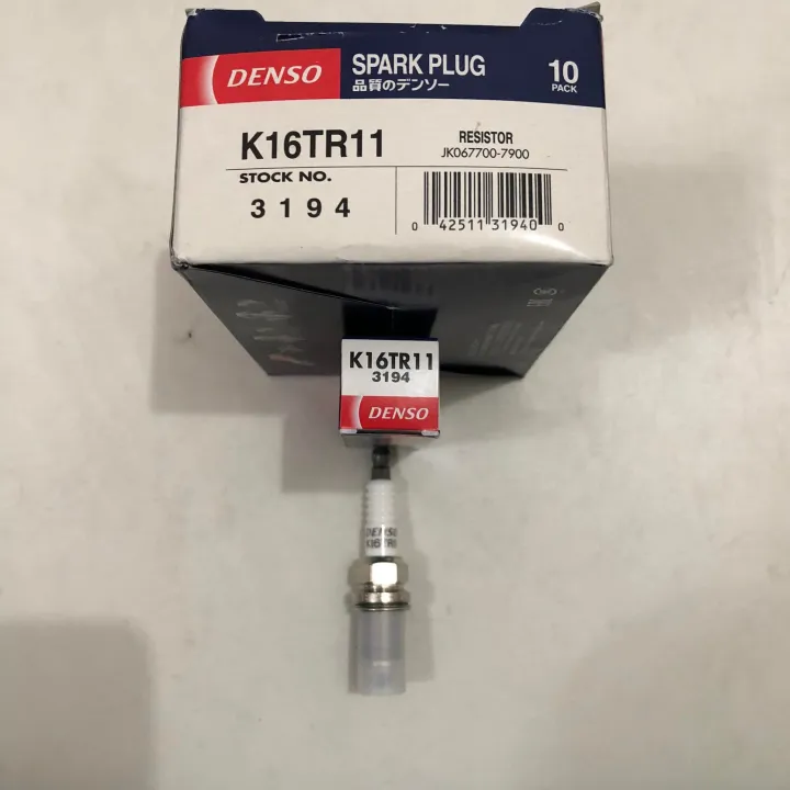 ORIGINAL/GENUINE DENSO 1PIECE SPARK PLUG (K16TR-11) | Lazada PH