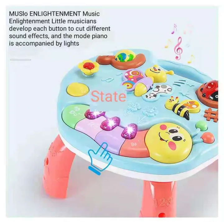 Children's happy game table sound effect lighting enhances baby's ...