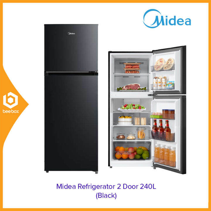 Midea [240L] 2 Door Refrigerator (Black) - MDRT306MTB30 | Lazada