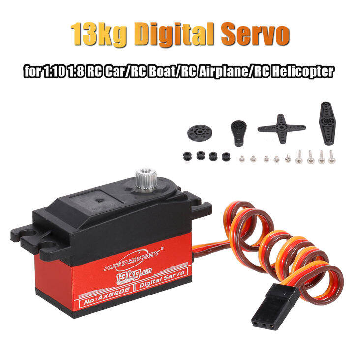13KG Digital Servo RC Servo High Torque Metal Gear Splash-proof Servo for 1/10 1/8 RC Car RC ...