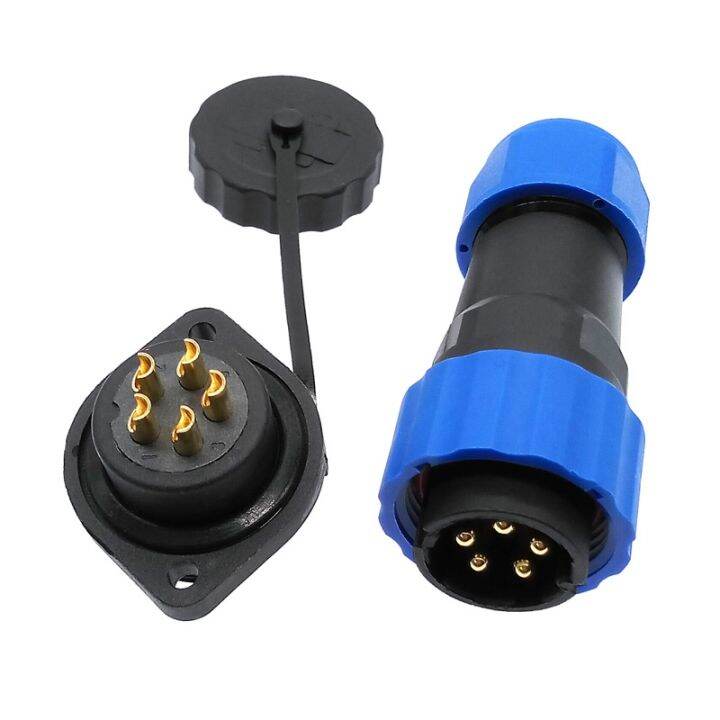 SP20 waterproof connector 2 hole flange socket 1/2/3/4/5/6/7/8/9/12 ...