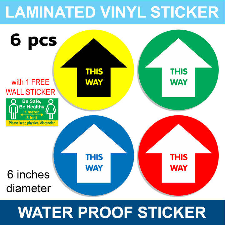 SOCIAL PHYSICAL DISTANCING STICKERS HEALTH AND SAFETY SIGNAGES POSTERS ...