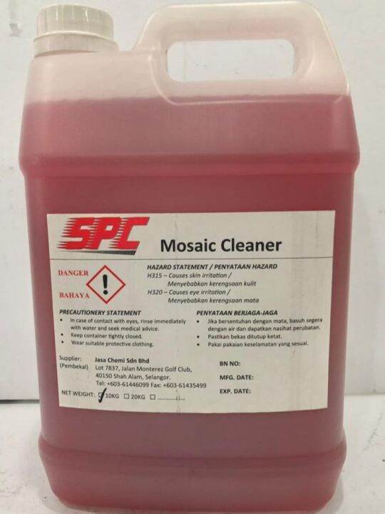 ( 5 L ) SPC MOSAIC Clean Liquid Ceramic Surfaces Cleaner Heavy Duty ...