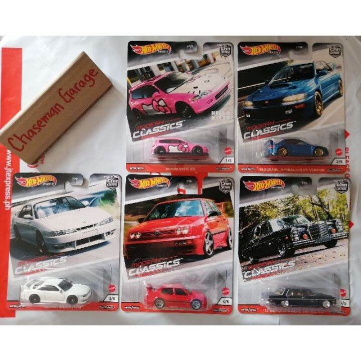 Hot Wheels Premium Modern Classics Civic EG Hello Kitty Subaru Silvia ...