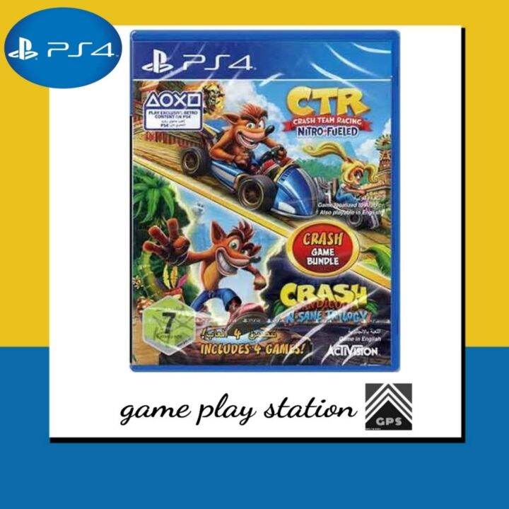 ps4 crash bandicoot n sane trilogy + ctr crash team racing ( english ...