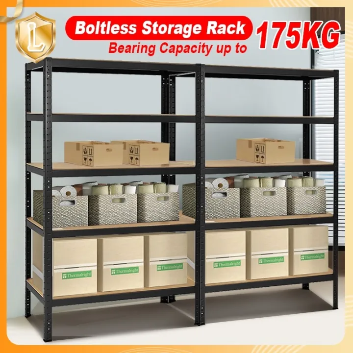 sZTGLNlj Boltless Steel Rack Shelves 3/4/5 layers Heavy Duty Adjustable ...