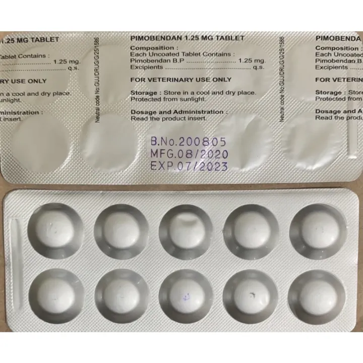 hot sale Pimobendan 5mg and 1.25mg — 10 Tablets + 1 Free | Lazada PH