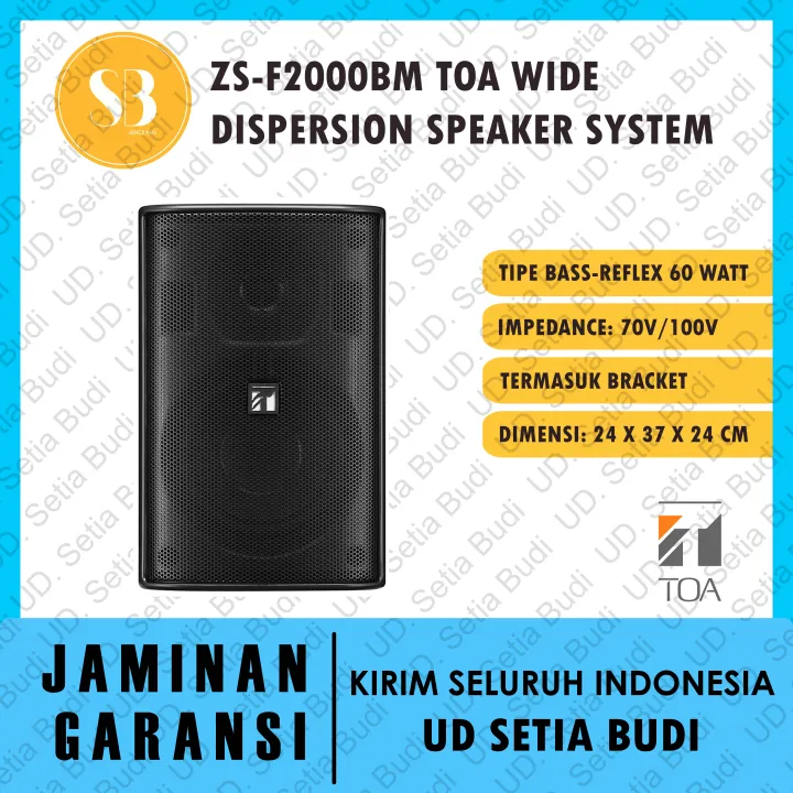 TOA ZS-F2000BM Speaker Sistem Dispersi Lebar F 2000 BM Wide Dispersion | Lazada Indonesia