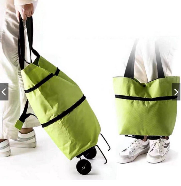 Foldable Market Trolley Bag with Wheels,Tranform Tote Bag to Shopping Cart | Lazada PH