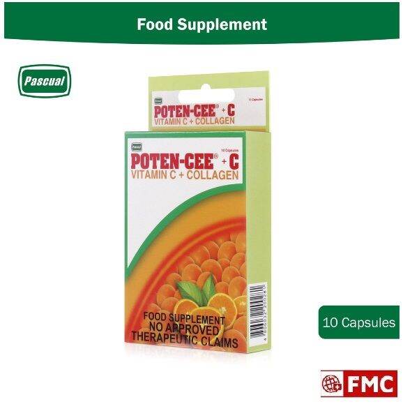 POTEN-CEE + C COLLAGEN 650 mg (10's) | Lazada PH