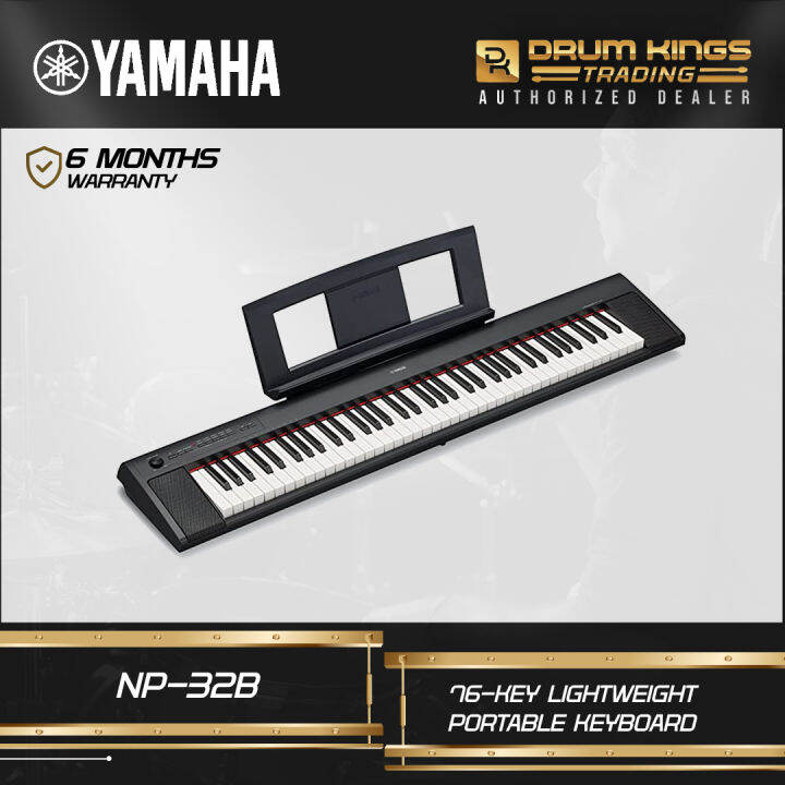 Yamaha NP32 Piaggero Portable Piano-Style Keyboard - Black Finish ...