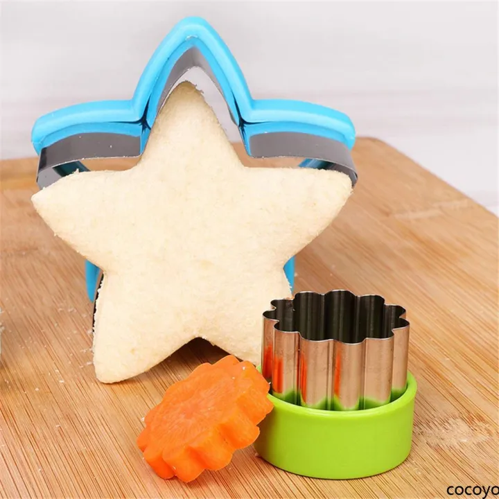 4pcs Sandwich Crust Cutter Cookie Bread Mold Bento Maker Rabbit Panda ...
