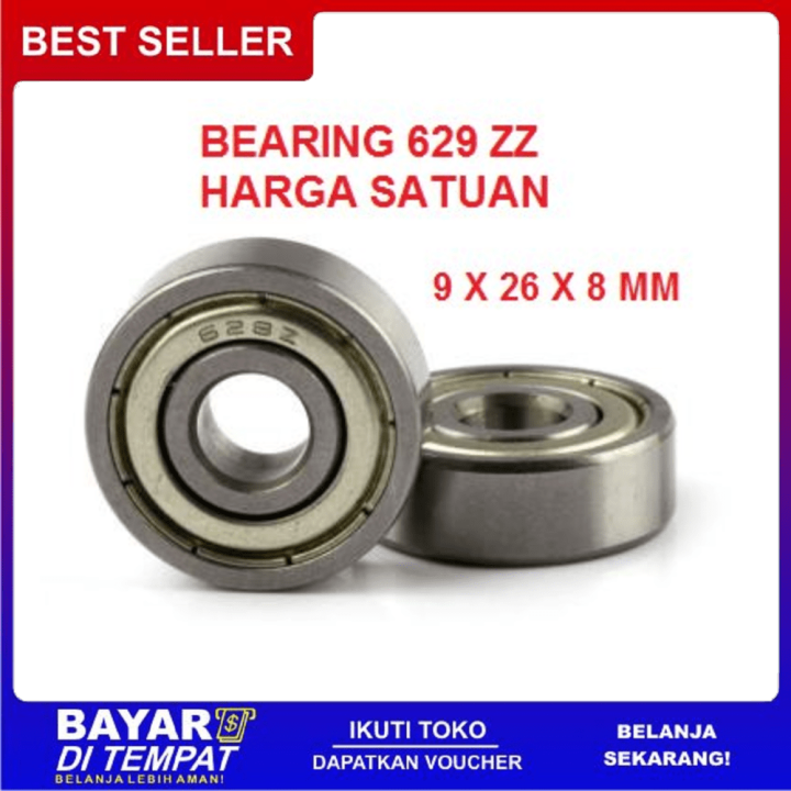 Ball Bearing 629ZZ 629Z 629 ZZ Deep Groove Miniature SEALED LAHER LAKER 9 mm x 26 mm x 8 mm no ...