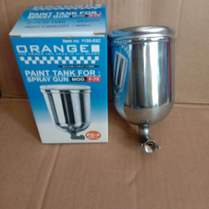 TABUNG SPRAYGUN F75 F100 400CC TANGKI CAT TABUNG ATAS SEPET OREN MEIJI ...