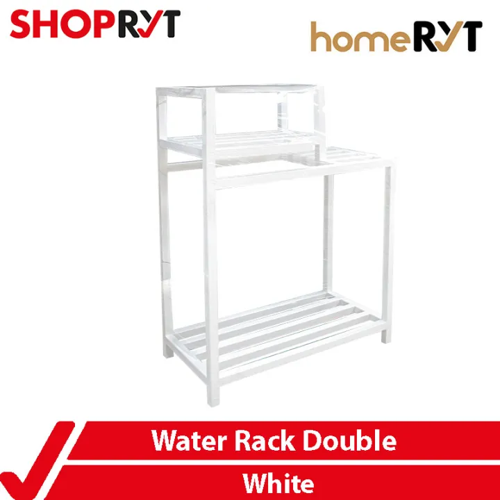 Water Rack Stand Full Metal 2 Layer Double | Kitchen Organizer | Water ...