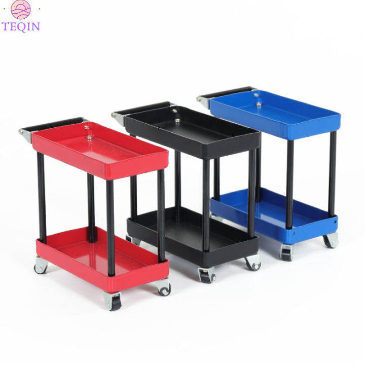 TEQIN new！！2 Layers Metal RC Car Tools Rack Maintenance Trolley for 1/8 ...