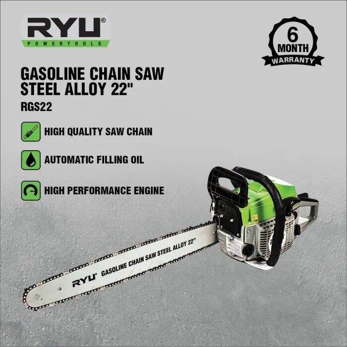 RYU RGS 22 MESIN GERGAJI CHAIN SAW STEEL ALLOY 22 INCH | Lazada Indonesia