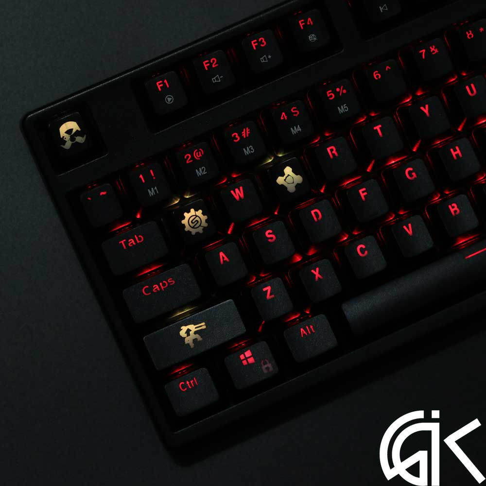 4 pcsset keysets backlight OW key caps ABS etched Keycap shine-through ...