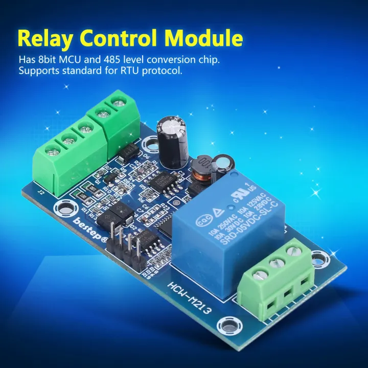 โมดูลรีเลย์1ช่องสวิตช์ควบคุม RS485 TTL อินพุตสำหรับ RTU 7-24V | Lazada ...