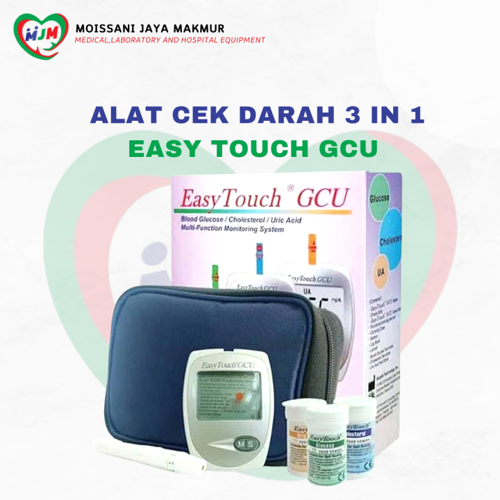 Easy Touch GCU Alat Cek Darah 3in1 - Cek Gula Darah Kolesterol Asam ...