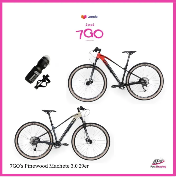 7GO’s Pinewood Two-tone 29er 3.0 Mountain Bike with Bottle | Lazada PH