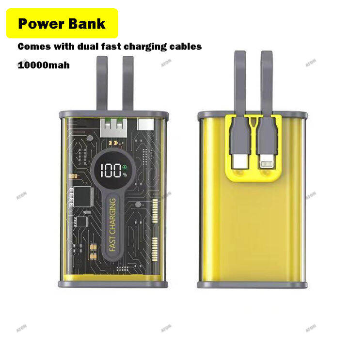 100% Original PowerBank Mecha Style Power Bank 10000mah Cool And ...