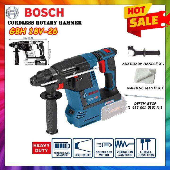 Bosch GBH18V-26 GBH 18V-26 18V Cordless Rotary Hammer Solo | Lazada