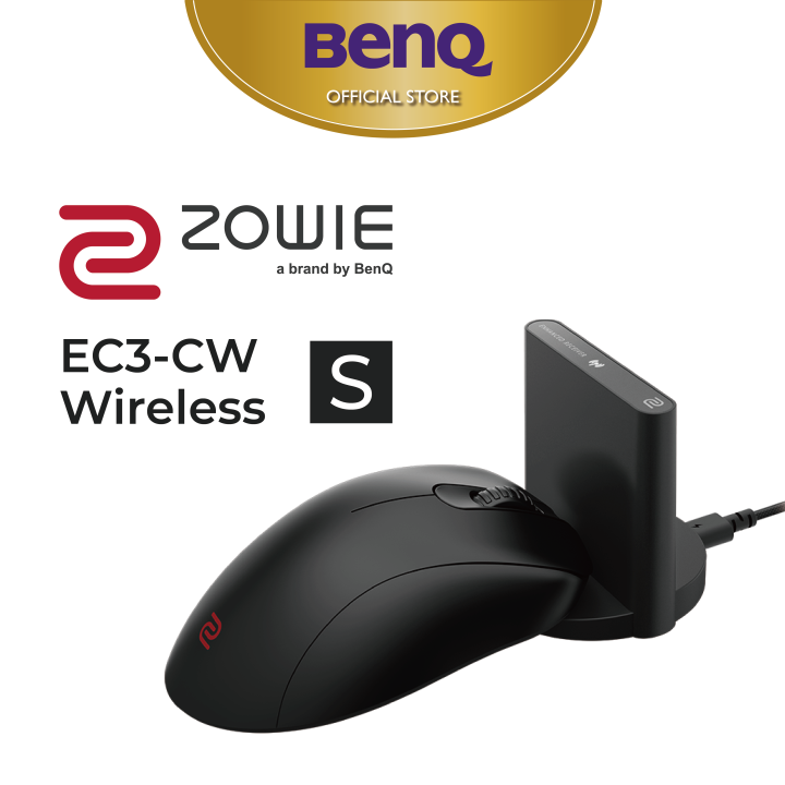 BenQ Zowie EC3-CW Esports 3370 Sensor Ergonomic 24-step scroll wheel Plug and Play Gaming Mouse ...